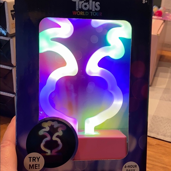 Dreamworks | Other | Trolls World Tour Led Neon Kids Table Lamp | Poshmark
